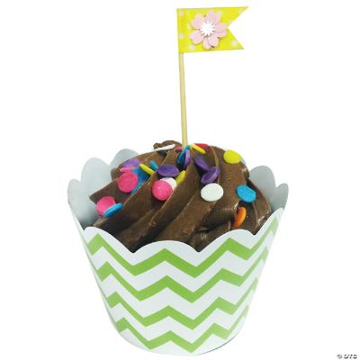 Wrapables Standard Size Chevron Cupcake Wrappers (Set Of 60), Green ...