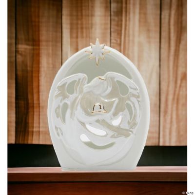 Ceramic Fireman Guardian Angel Tea Light Holder, Fire Station Decor ...