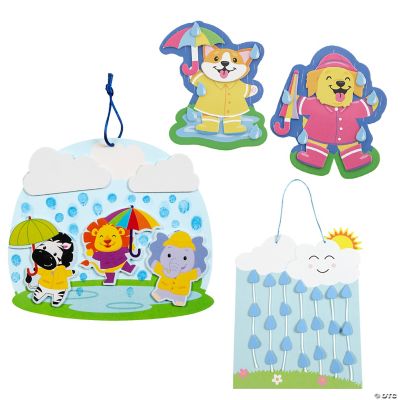Rainy Day Animals Foam Craft Kits Assortment - 36 Pc. | Oriental Trading