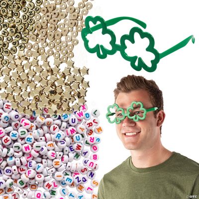 1412 Pc. Adults DIY St. Patrick’s Day Glasses Craft Kit – Makes 12