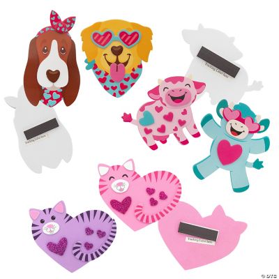Valentine’s Day Animal Magnet Craft Kit Assortment – 36 Pc. | Oriental ...