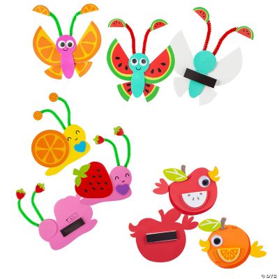 Fruit Character Magnet Craft Kit Assortment - Makes 36