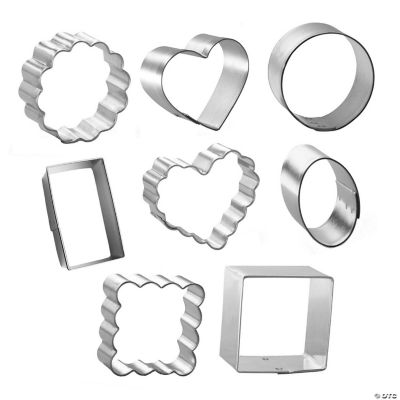 Mini Chocolate Box Shapes 8 Piece Cookie Cutter Set | Oriental Trading