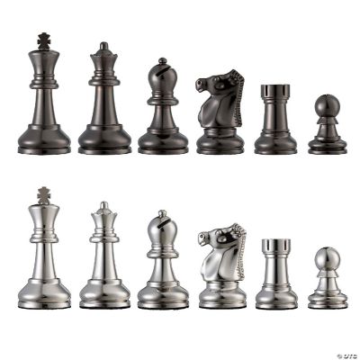 Bobby Fischer Metal Ultimate Chess Pieces, 3.75 in. king | Oriental Trading
