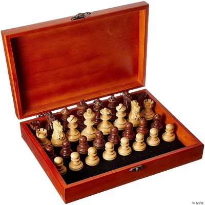 WE Games Weighted English Staunton Wood Chess Pieces in Box, 3.5 in ...