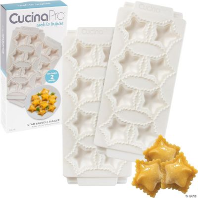 CucinaPro Unique Mini 2" Star Ravioli Molds (2 pc) - Filled Pasta Maker ...