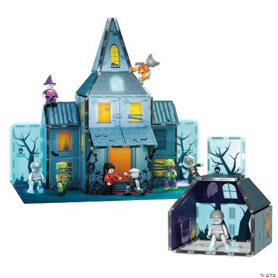 PicassoTiles Seasonal Halloween 57pc Haunted House Theme Magnet Tile ...