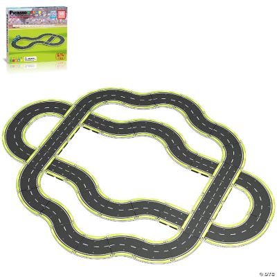 PicassoTiles 16 PC Race Track Themed Set, Magnetic Building Blocks for ...