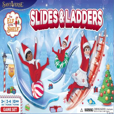 MasterPieces Elf on the Shelf Slides and Ladders Board Game for Kids ...