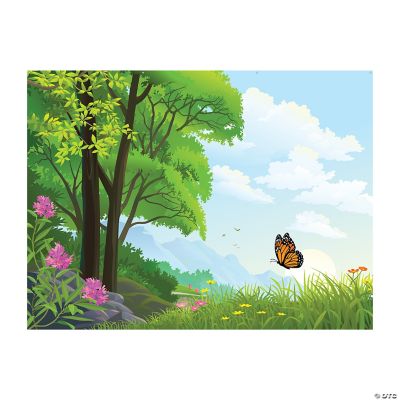 8 ft. x 6 ft. Zoom In VBS Forest Edge Polyester Backdrop Banner ...