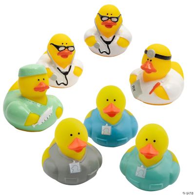 2" Doctor & Medical Scrubs Rubber Ducks Assortment Kit - 24 Pc.