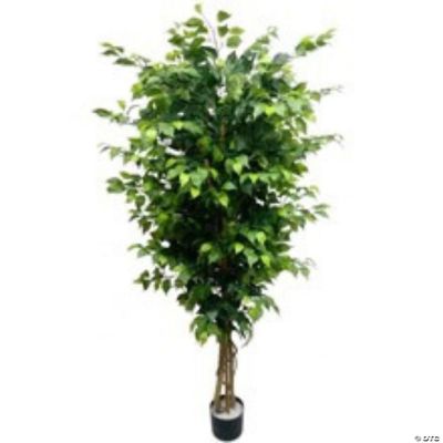 6' Silk Ficus Tree with 1528 Leaves | Oriental Trading