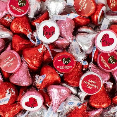 100 Pcs Valentine's Day Hershey's Kisses Candy Corporate Thank You ...
