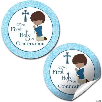 AmandaCreation Holy Communion Blue Envelope Seals 40pc. | Oriental Trading