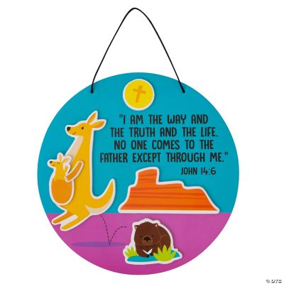 6 1/2" x 6 1/2" Outback VBS Sign with Verse Foam Craft Kit - Makes 12 ...