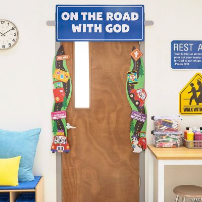 43 3/4" x 59 1/4" On the Road VBS Cardstock Door Border Decoration - 4 ...