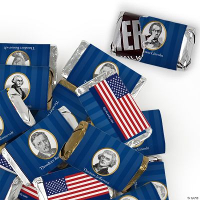 102 Pcs President's Day Candy Favors Hershey's Miniatures Chocolate ...