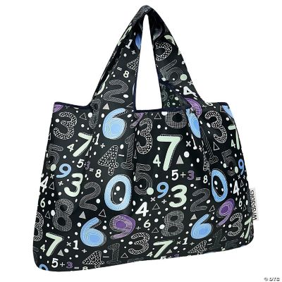 Wrapables Large Nylon Reusable Shopping Bag, Numbers | Oriental Trading