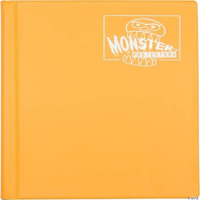 Monster Binder - 4 Pocket Trading Card Album - Matte Sunflower Orange ...