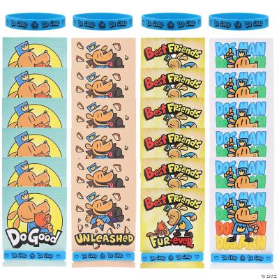 24 Pc. 7 1/4" Dog Man™ Do Good Character Bracelets with Card for 24 ...