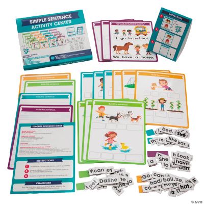 Kindergarten Simple Sentence Educational Activity Classroom Center Kit ...