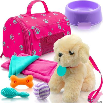 Plush Stuffed Puppy Dog 9 PCS Set for Baby Doll Accessories Fits for 18 ...