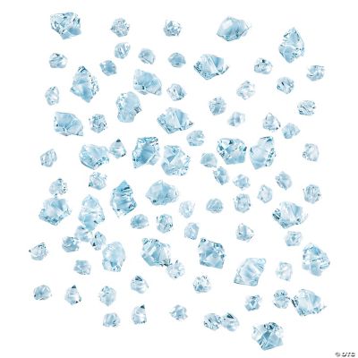 1/4" - 1" 4 lbs. Bulk Blue Acrylic Faux Decorative Gem Crystals ...