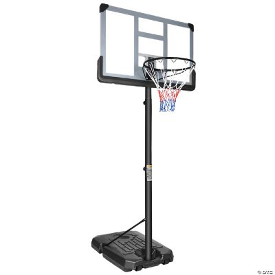 Portable Basketball Hoop Backboard System Stand Height Adjustable 6.6ft ...