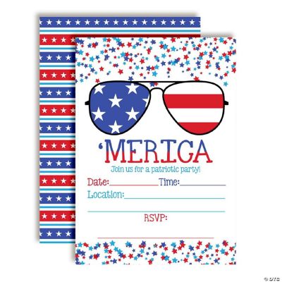 MERICA Invitations 40pc. by AmandaCreation | Oriental Trading