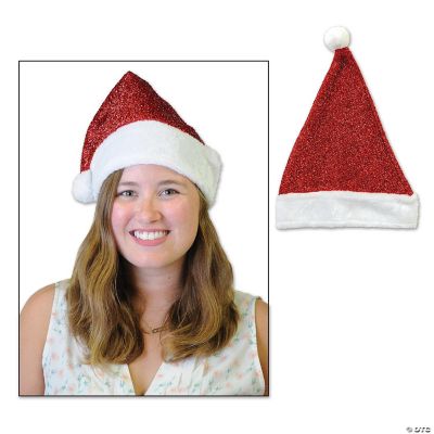 Beistle - Metallic Santa Hat - 12 Pack