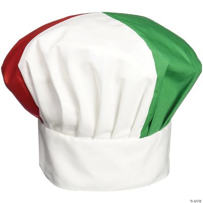Beistle - Oversized Fabric Chef's Hat - Red, White and Green - 12 Pack ...