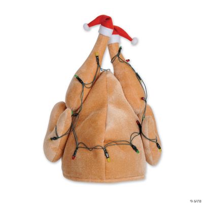 Beistle - Plush Light-Up Christmas Turkey Hat - 6 Pack | Oriental Trading