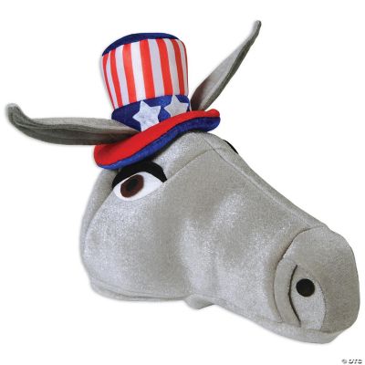 Beistle - Plush Patriotic Democrat Donkey Hat - 6 Pack | Oriental Trading