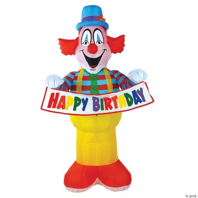 Beistle - Jumbo Happy Birthday Clown Inflatable - 1 Pack | Oriental Trading