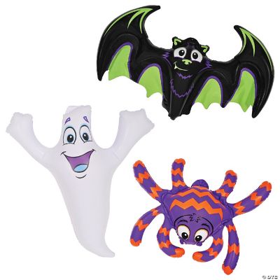 Beistle - Inflatable Bat, Ghost & Spider - 12 Pack | Oriental Trading