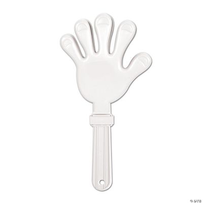 Beistle - Giant Hand Clapper - White - 12 Pack | Oriental Trading