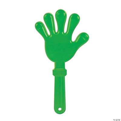 Beistle - Giant Hand Clapper - Green - 12 Pack | Oriental Trading