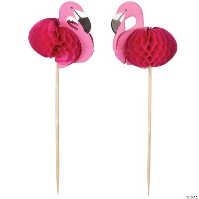 Beistle - Flamingo Picks - 12 Pack | Oriental Trading