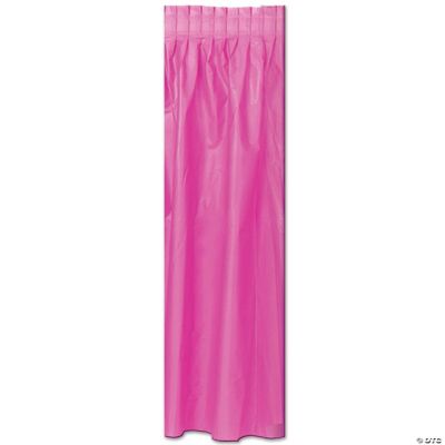 Beistle - Plastic Table Skirting - Dark Pink - 6 Pack | Oriental Trading