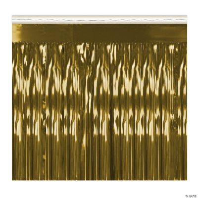 Beistle - Pkgd 1-Ply Metallic Table Skirting - Golden - 6 Pack ...