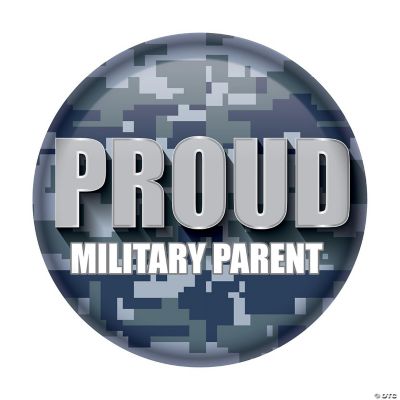 Beistle - Proud Military Parent Button - Blue Military - 6 Pack ...