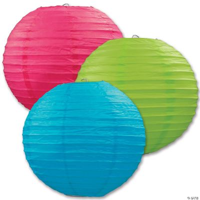 Beistle - Paper Lanterns - Multicolor - 6 Pack | Oriental Trading