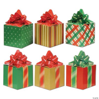Beistle - Christmas Gift Favor Boxes - 12 Pack | Oriental Trading