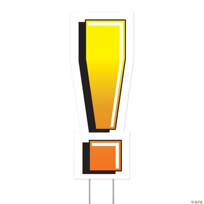 Beistle - Plastic "Exclamation Mark" Yard Sign - 3 Pack | Oriental Trading