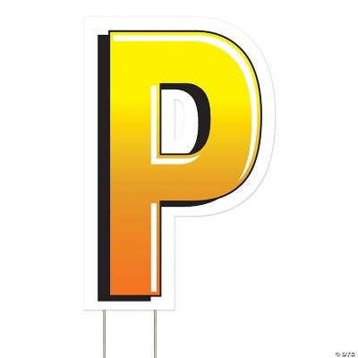 Beistle - Plastic "P" Yard Sign - 3 Pack | Oriental Trading