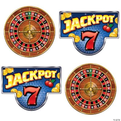 Beistle - Cas Hang Roulette Wheels &Jackpot Signs - 1 Pack | Oriental ...