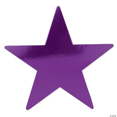 Beistle - Foil Star Cutout - Purple - 72 Pack | Oriental Trading