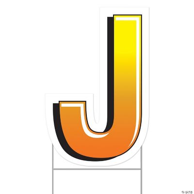 Beistle - Plastic "J" Yard Sign - 3 Pack | Oriental Trading
