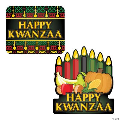 Beistle - Happy Kwanzaa Signs - 12 Pack | Oriental Trading