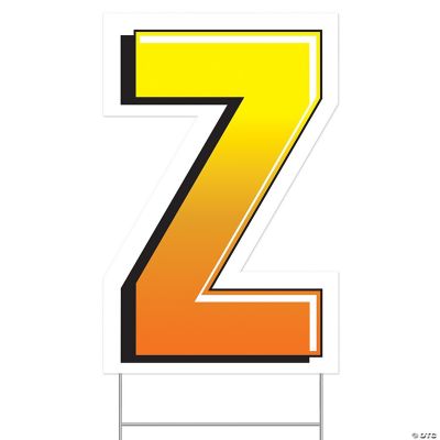 Beistle - Plastic "Z" Yard Sign - 3 Pack | Oriental Trading